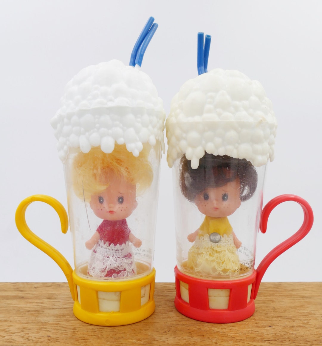 Vintage 1980's Tico Toys Little People Ice-cream Soda Dolls Original ...