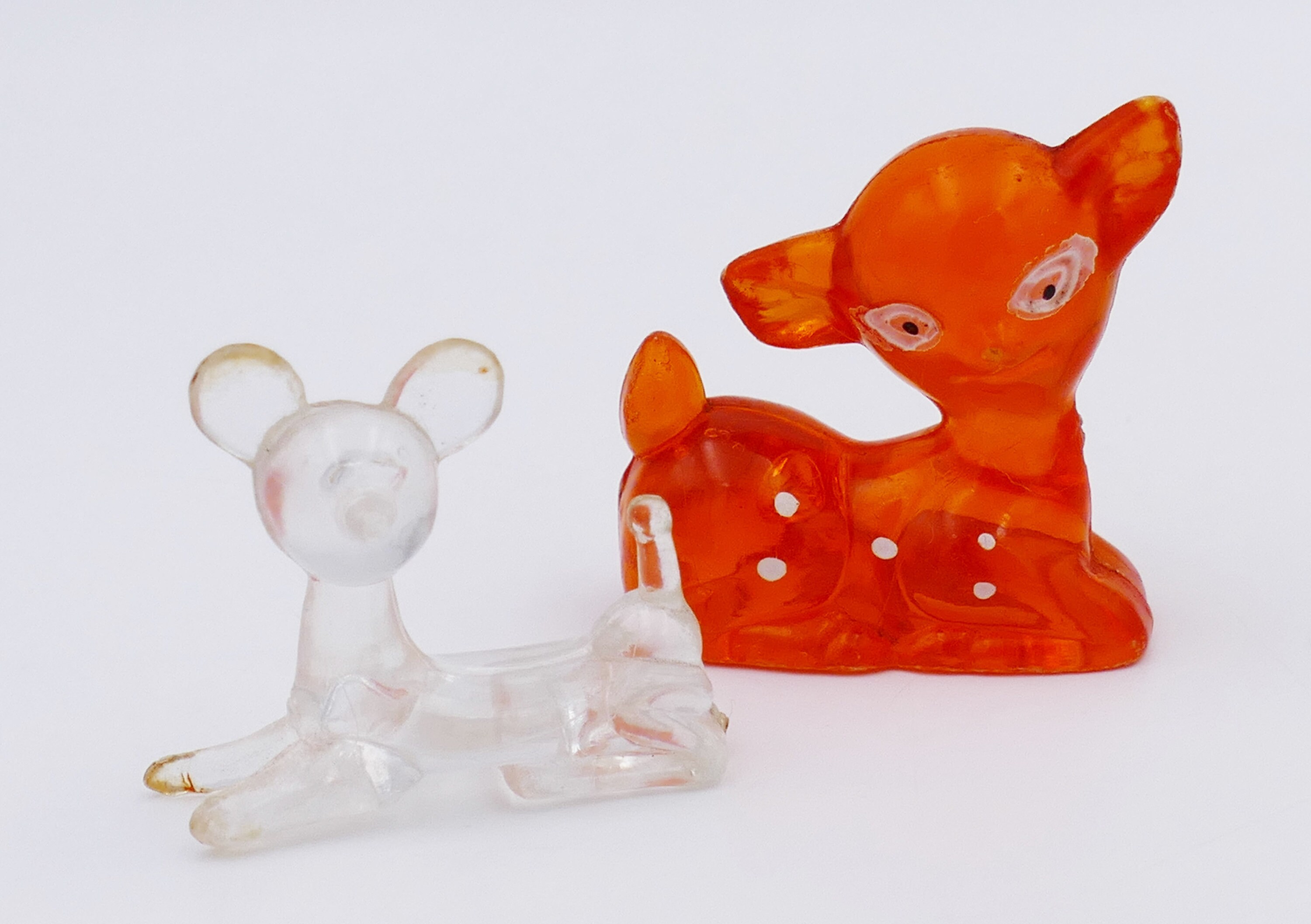 1970's Lucite Crystal Plastic Set of EIGHT Character - Etsy