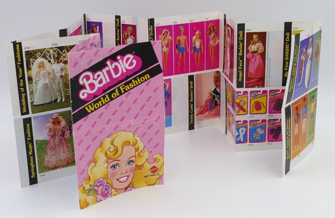 1984 Barbie World of Fashion Mini Booklet Catalogue Barbie Fashion Doll ...