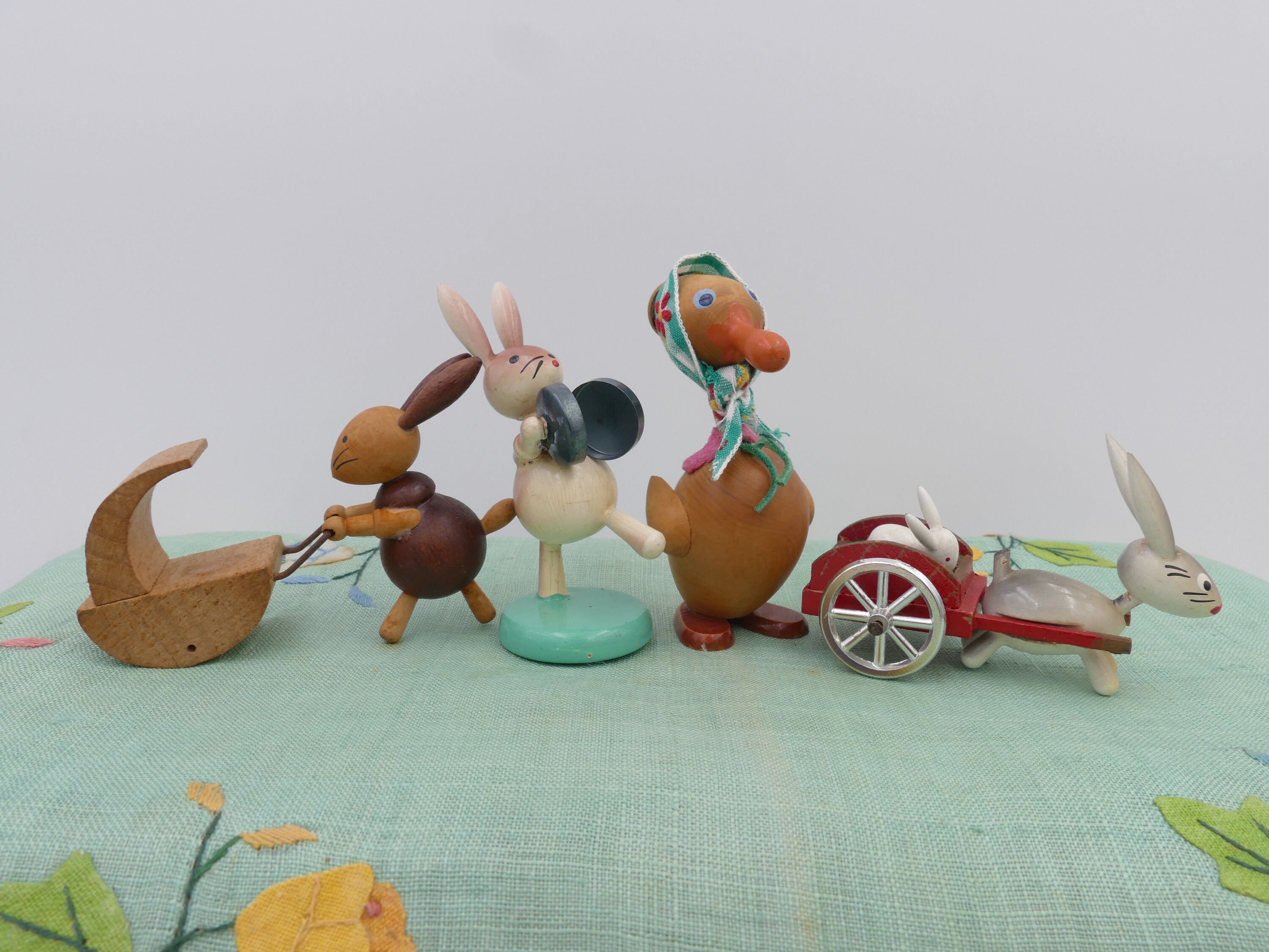 Goula Bunny Buggy Figurine | Etsy