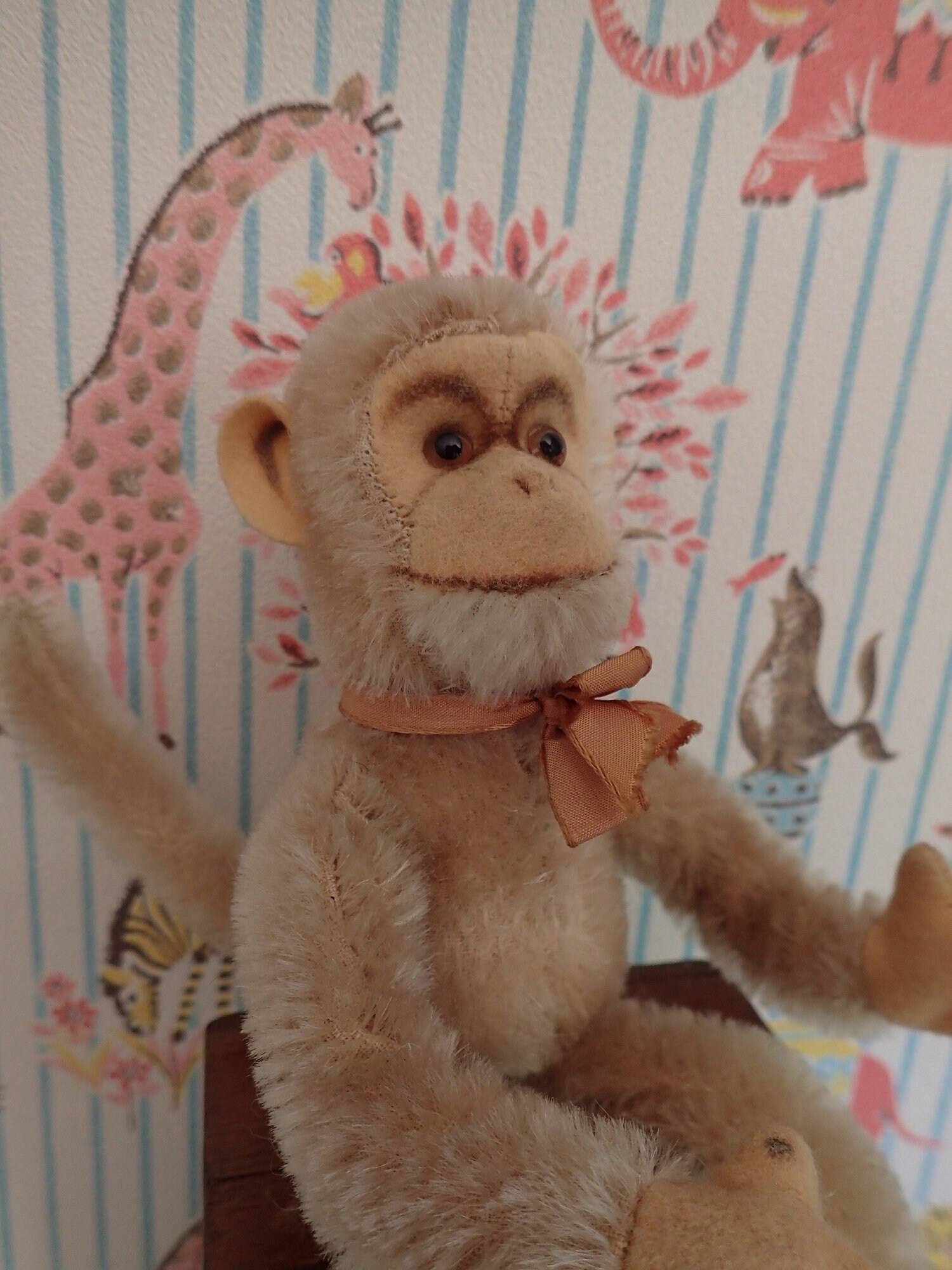 1950's Monkey Mohair Figurine Collectible | Etsy