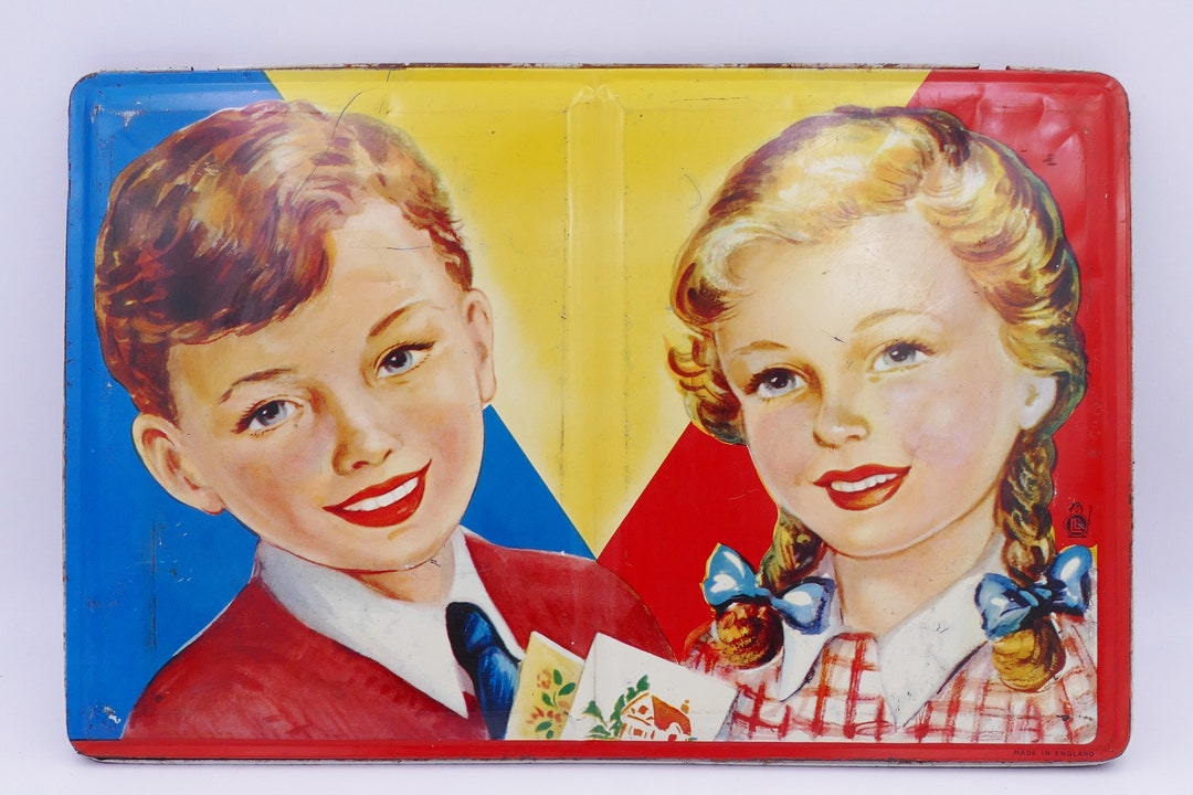 Vintage 1950's Tin Litho Watercolor Paint Tin Paint Box England - Etsy