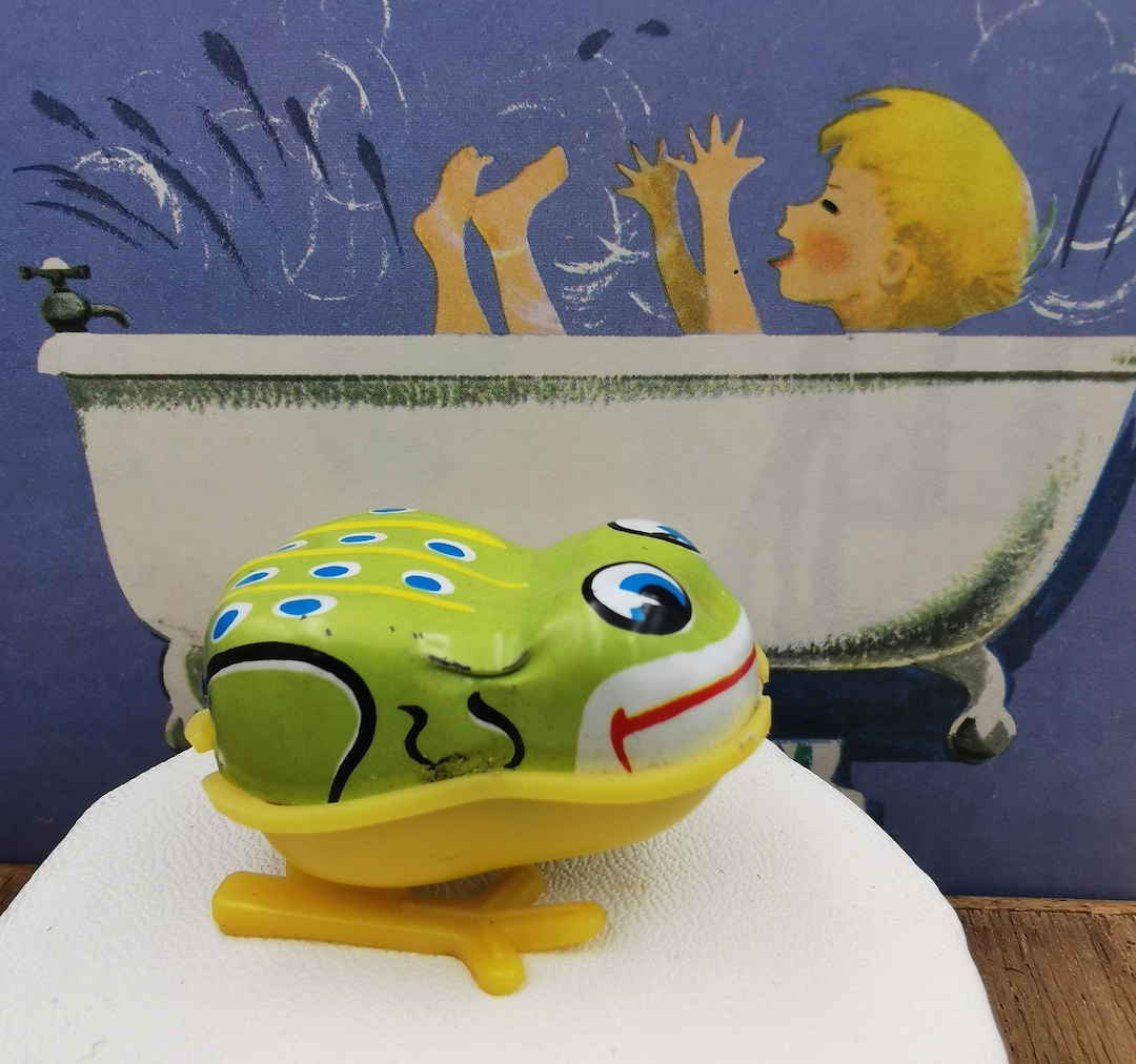 Pair of 1970's Wind-up Tin Litho Novelty Toy Frogs Hong Kong - Etsy