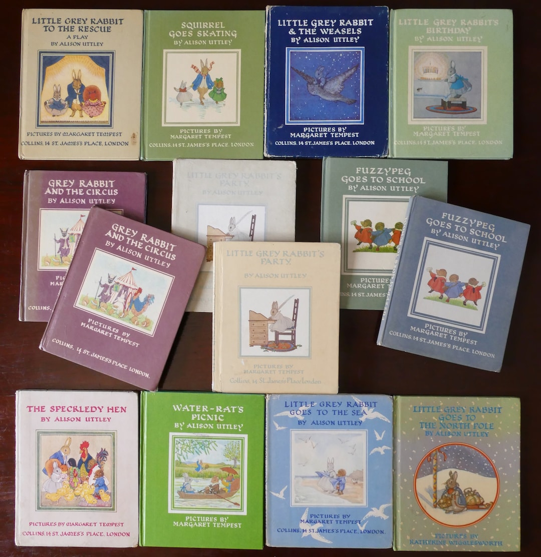 1940's to 1970's Little Grey Rabbit Story Books Alison Uttley - Pick ...