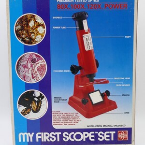 Vintage 1980's My First Scope Set Edu Toys Original Box - Etsy