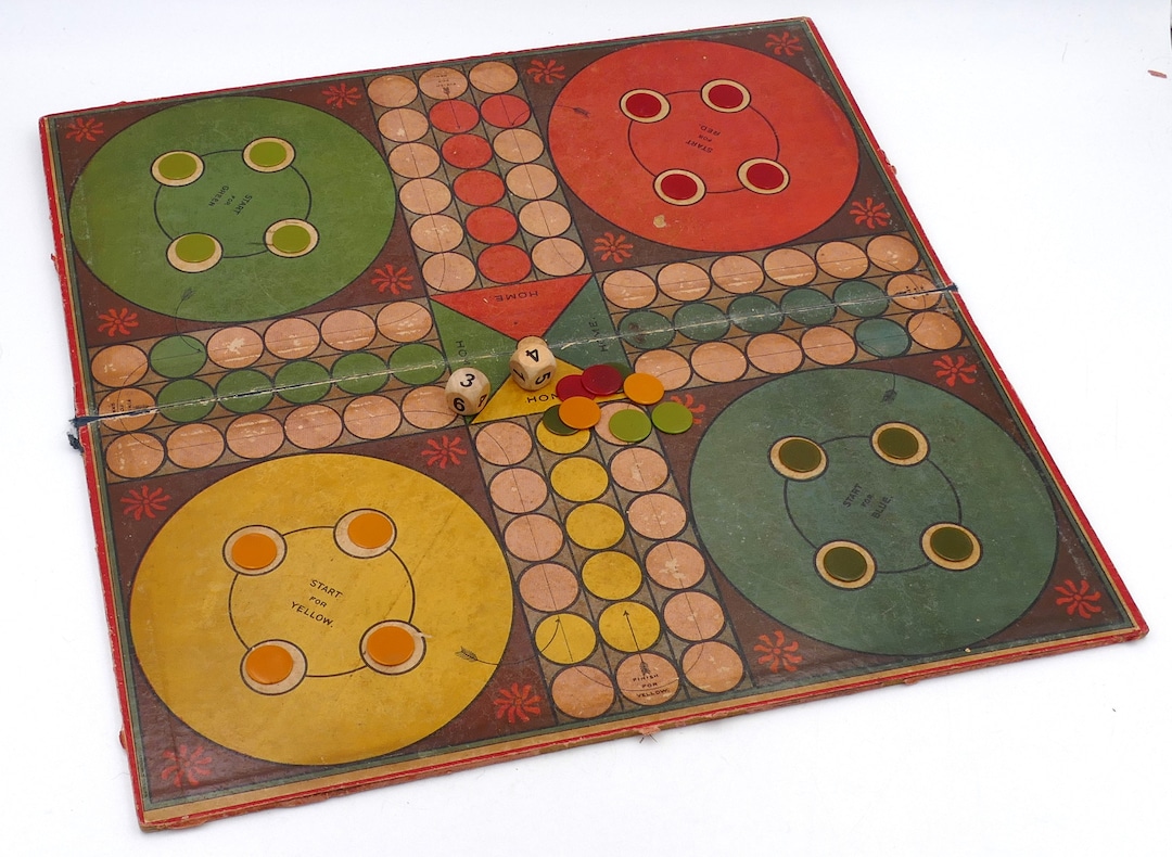 Vintage 1950's Ludo Lodo Board Game - Etsy Australia
