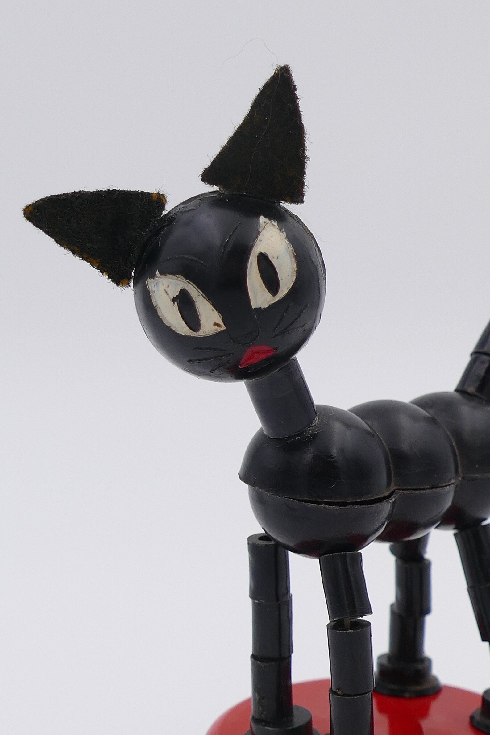 Vintage 1960's Collapsible Black Cat Collapsible Push Toy Hong Kong - Etsy