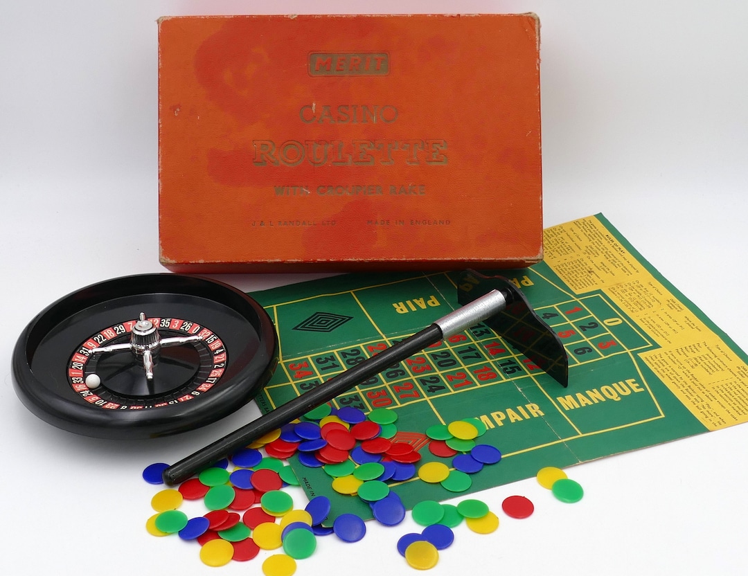 1950's Merit Casino Roulette Croupier Rake Original Box England - Etsy