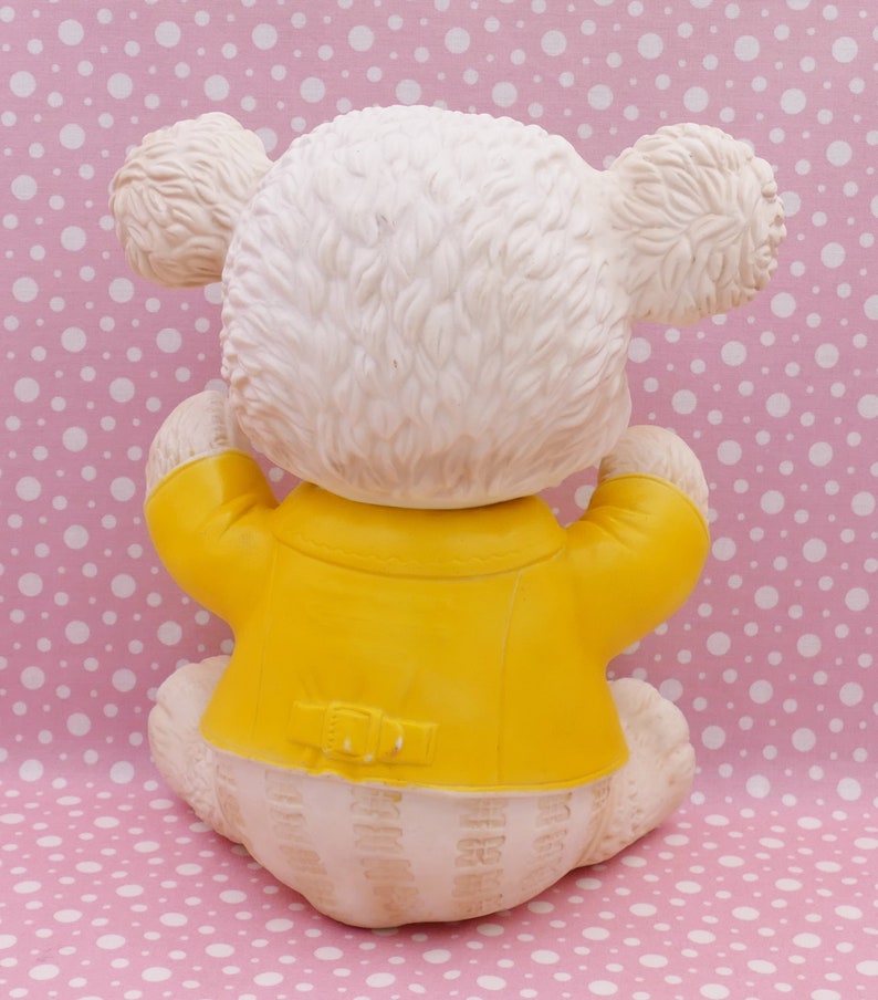 1962 Edward Mobley Rubber Teddy Bear Squeaky Toy Sleepy Eyes Etsy