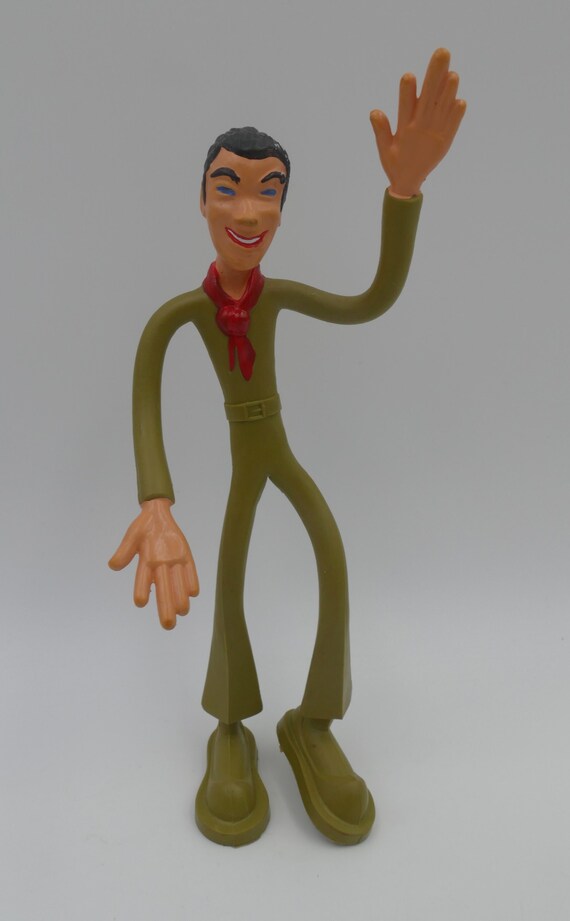1960's Rubber Schleich Cowboy Bendy Figurine | Etsy