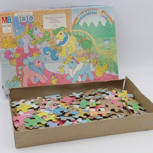 1989 Vintage Hasbro My Little Pony 100 Piece Board Jigsaw Puzzle ...
