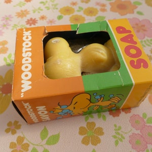 Vintage 1960's Woodstock Charlie Brown Soap Figurine Original Box ...