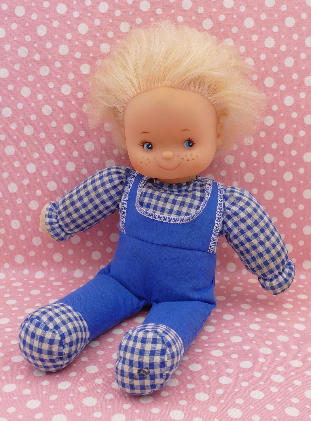 Vintage Rubber Face Rag Doll Cloth Doll 1960's - Etsy