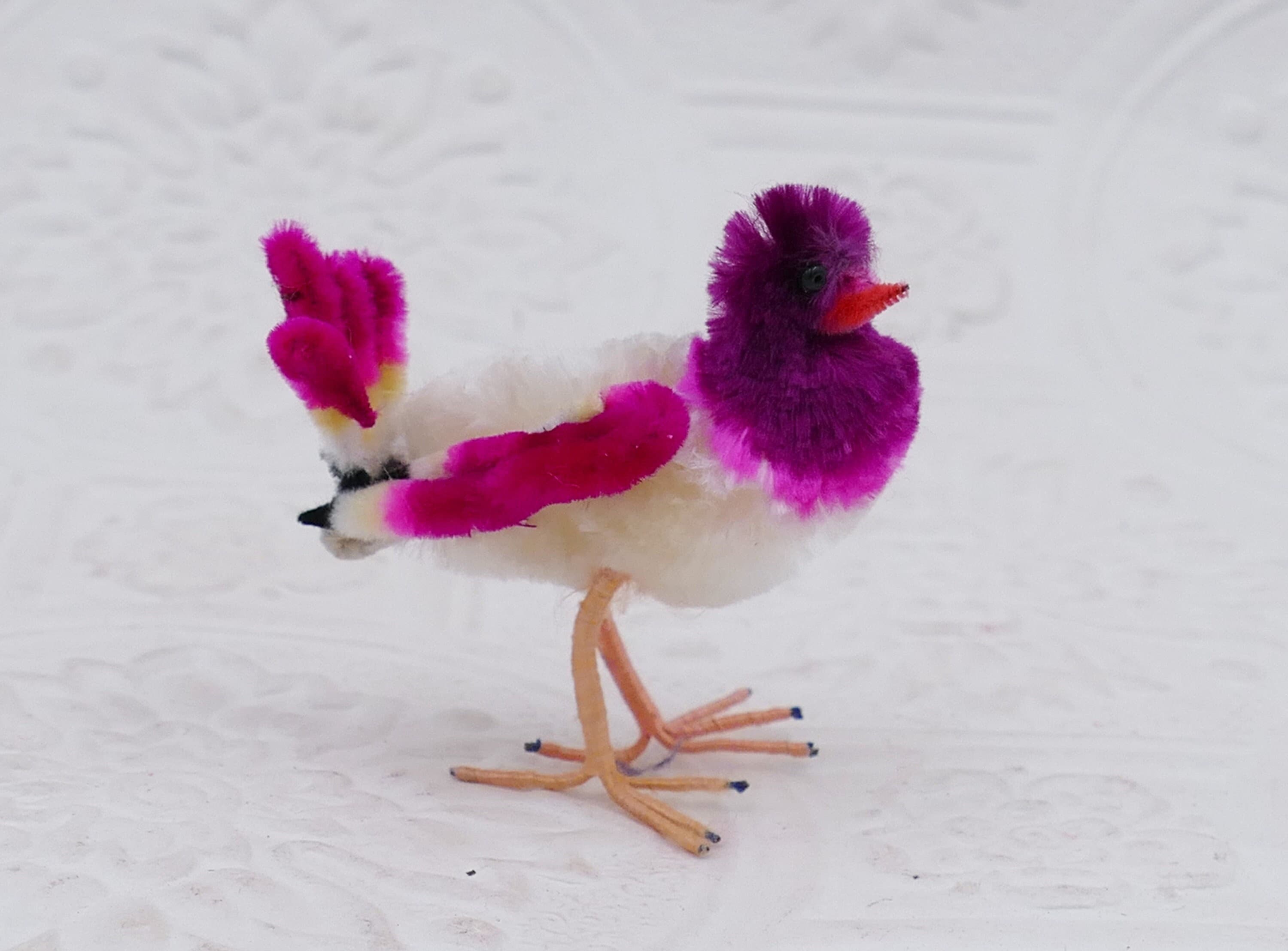 Vintage 1960's Chenille Pipe Cleaner Bird Decoration - Etsy