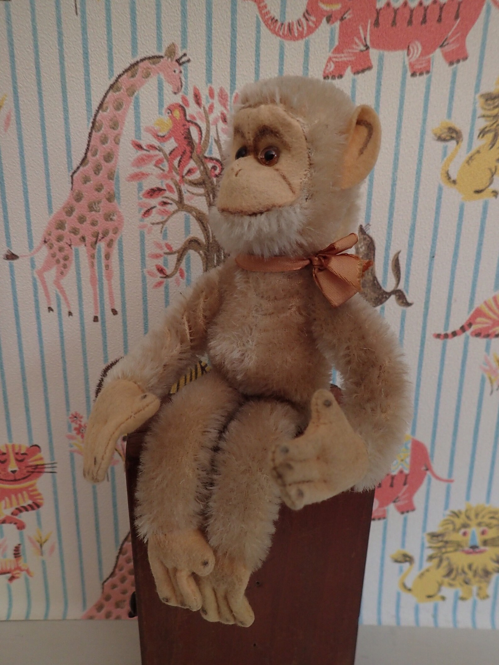 1950's Monkey Mohair Figurine Collectible | Etsy