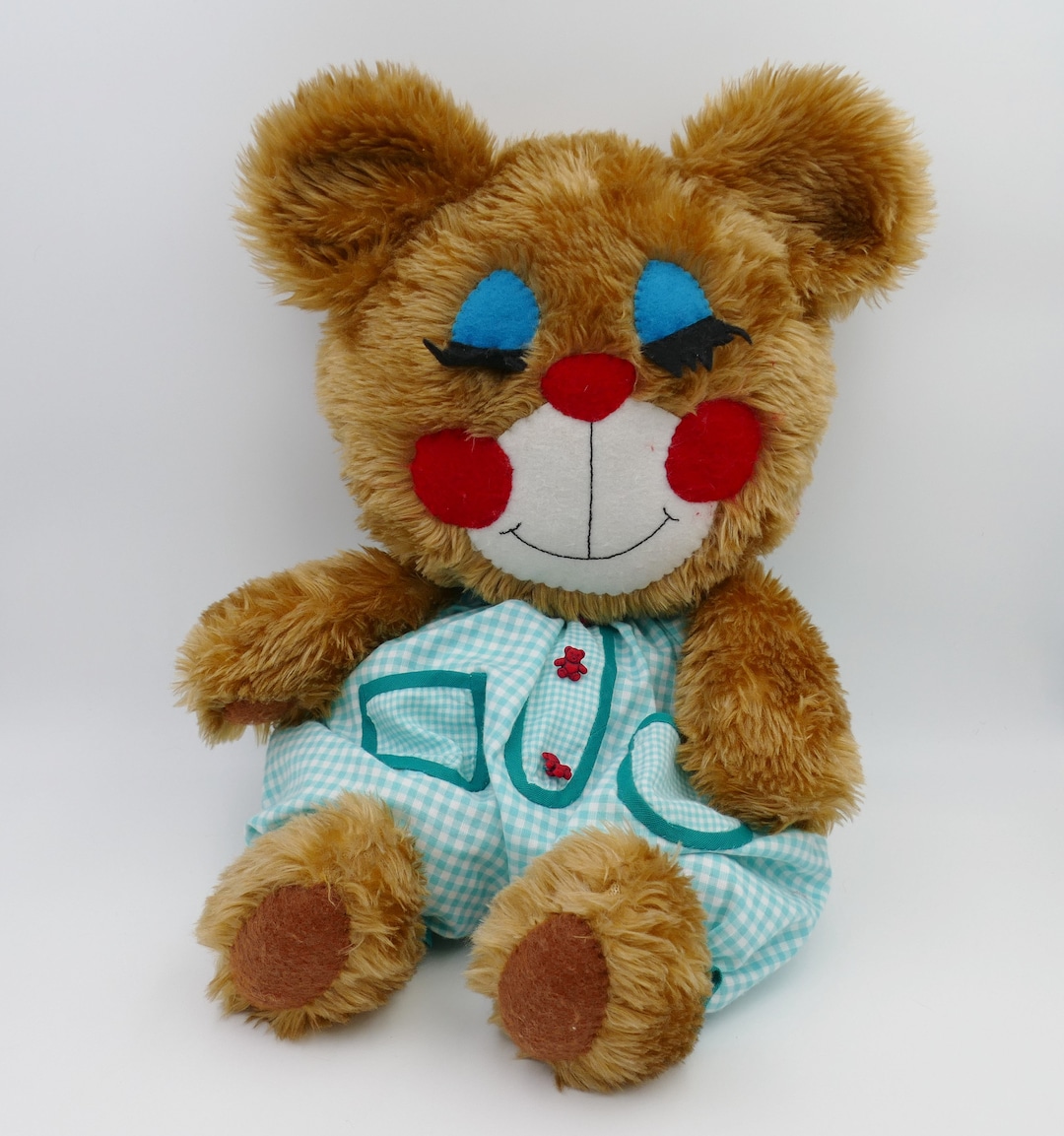 Plush Bear Pajama Bag Pajama Holder Nightdress Case 1970's - Etsy