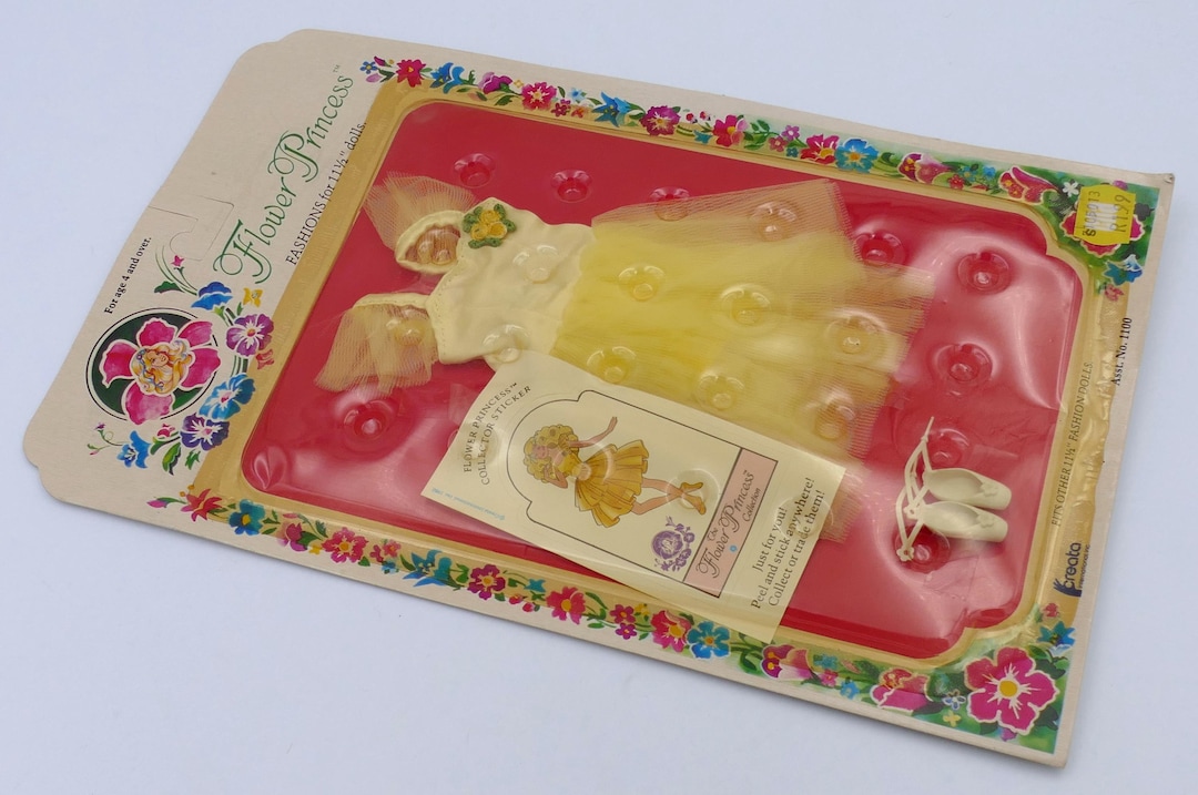1982 Creata Flower Princess Fashion Doll Original Clothing #1100 Sealed ...