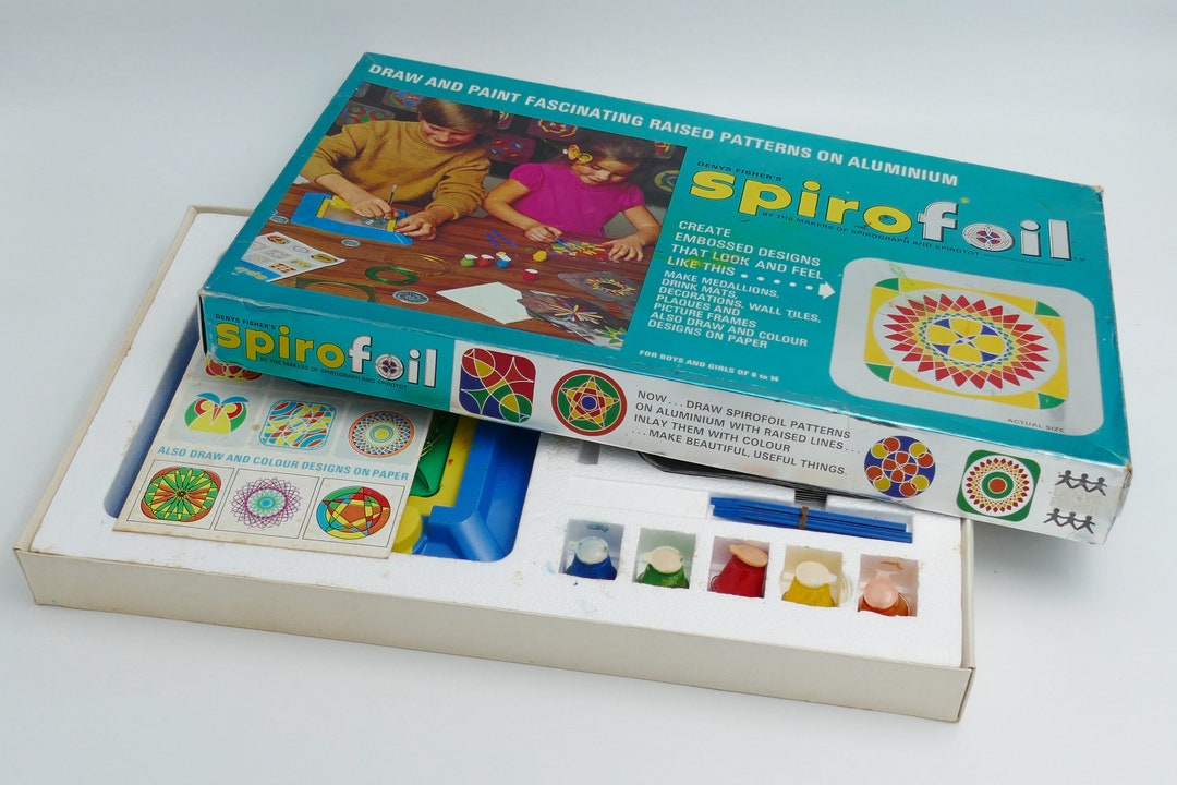 Vintage 1971 Denys Fisher's Spirofoil Activity Complete Original Box ...