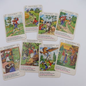 1950's Marchen-quartett Fairytale Quartett Playing Cards German - Etsy