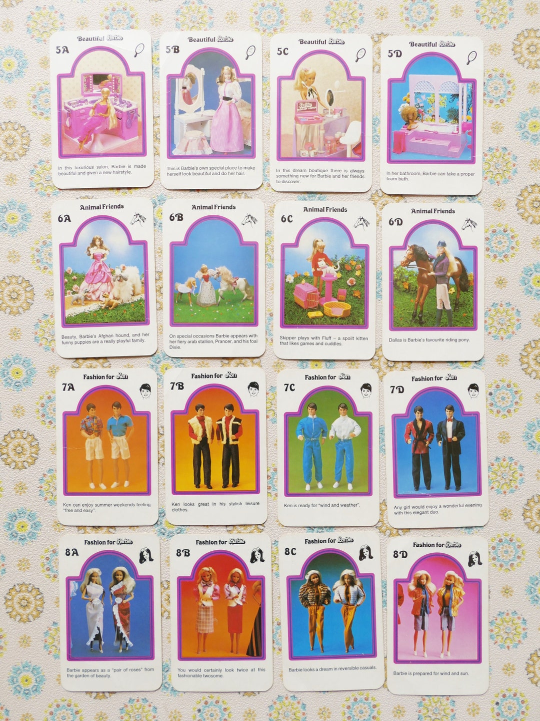 1984 Vintage Crystal Barbie Card Game Complete Original Box - Etsy