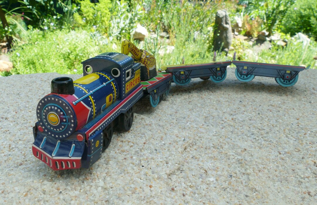 Tin Litho 1950's Toy Circus Train Coaches Japan - Etsy
