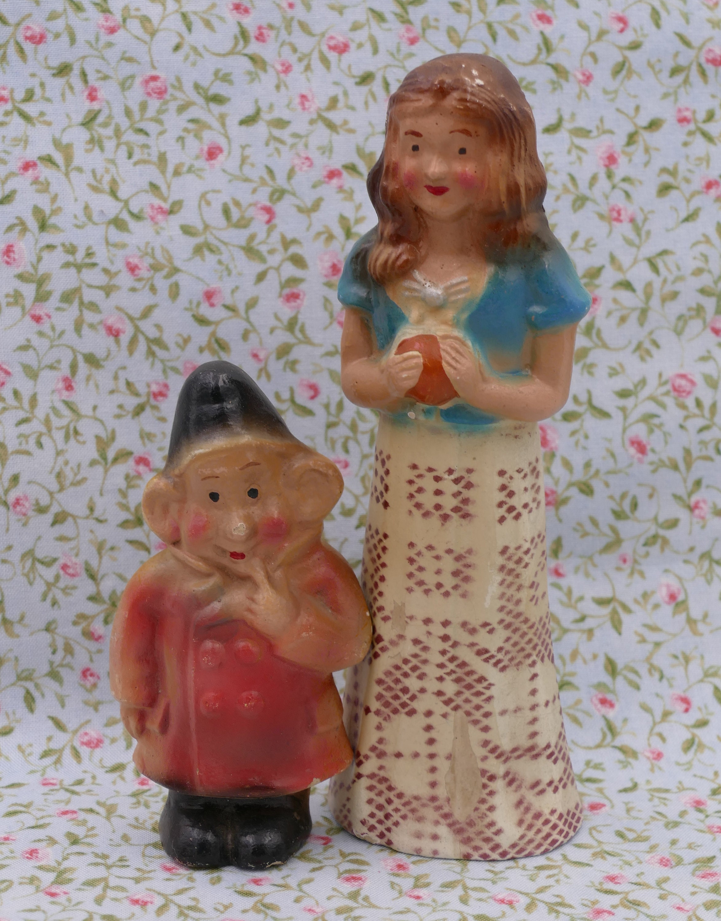 Antique Early 20th Century Chalkware Snow White and Seven Dwarfs ...