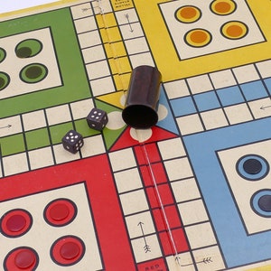 Vintage 1950's Ludo Lodo Board Game - Etsy