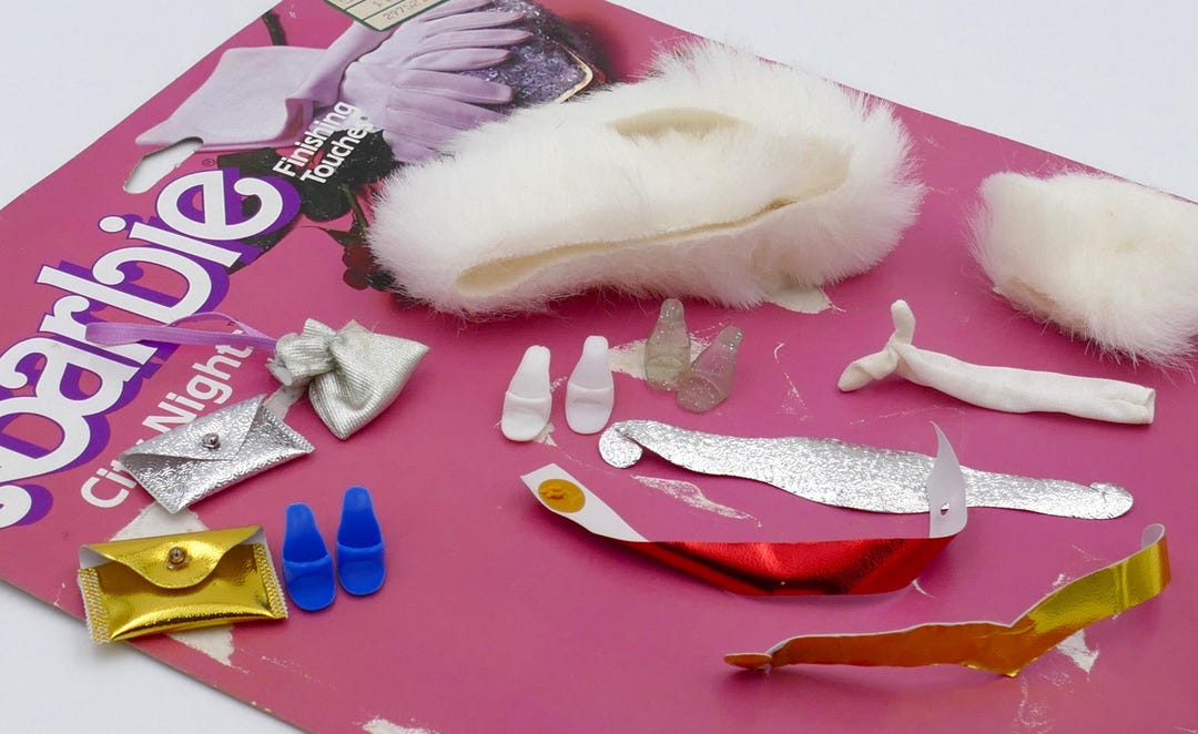 1985 Original Mattel Barbie Fashion Doll Accessories Barbie Finishing ...