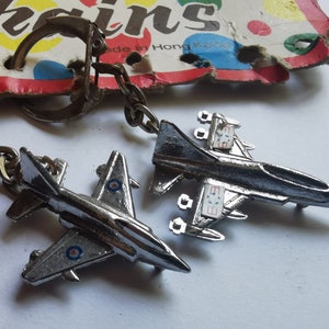 Vintage Hong Kong Metal Fighter Jet Keychains - Pick and Choose Option ...