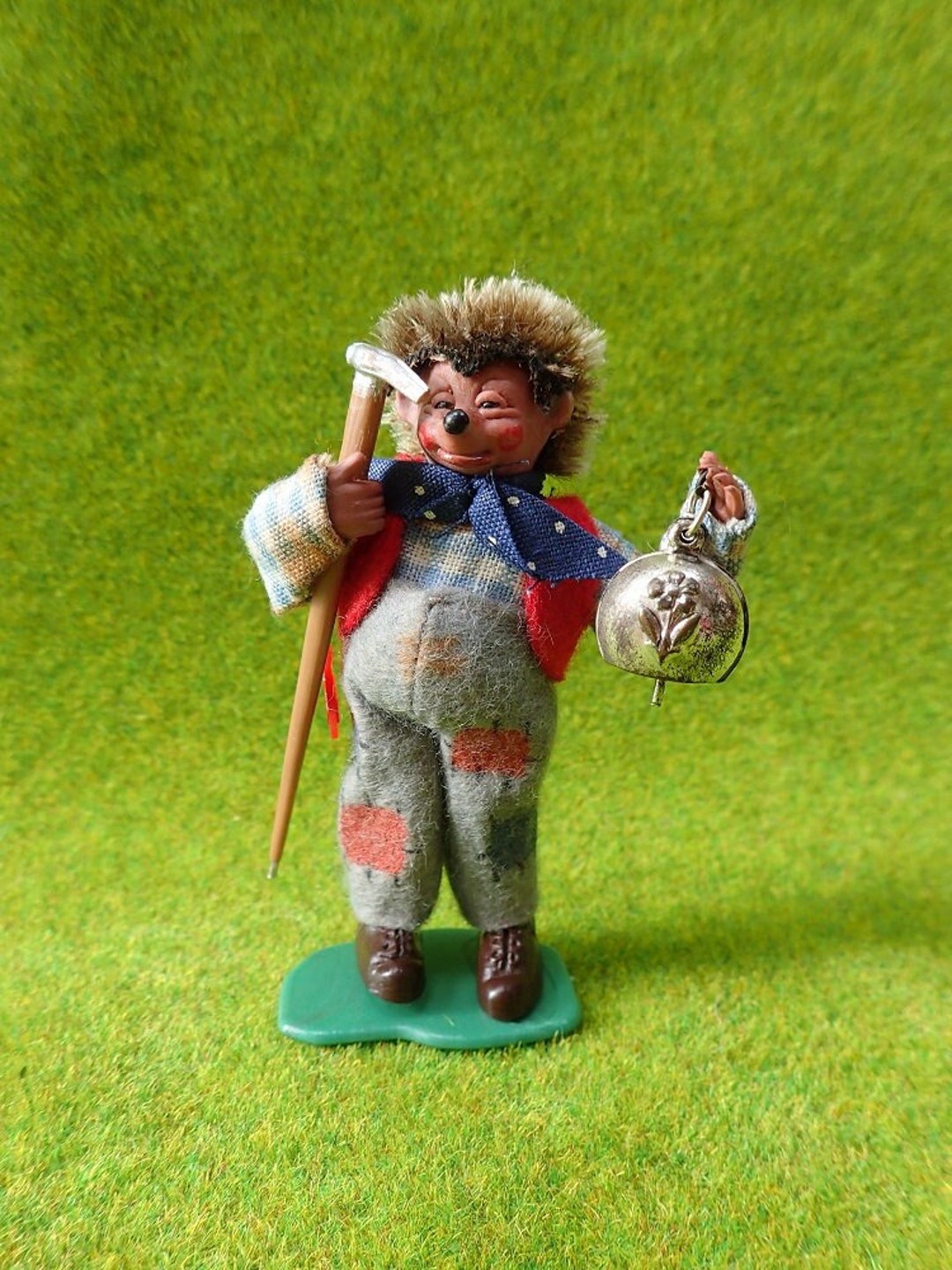 Vintage 1950's Peter Mecki Hedgehog Toy Figurine Austria - Etsy