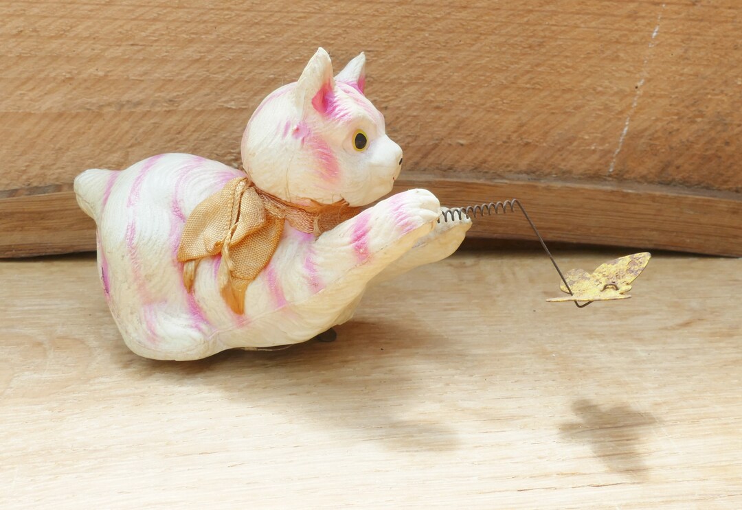 Celluloid 1940's Wind-up Cat Novelty Toy - Etsy