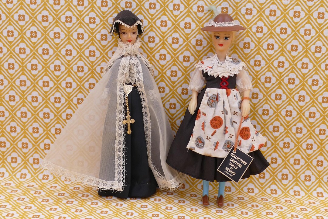 Vintage Rexard Folk Art Heritage Dolls Traditional Attire - Etsy