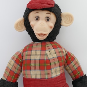Rushton Zippy Type Rubber Face Monkey Chimp Soft Toy 1950's - Etsy