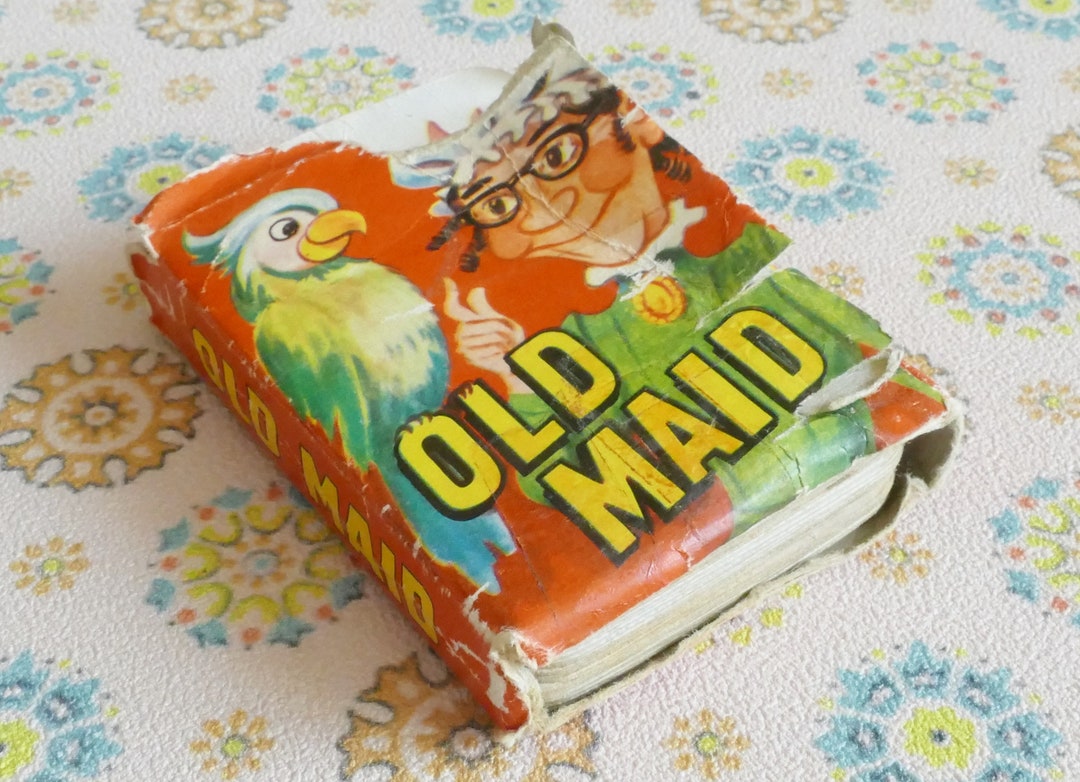 1950's Old Maid Playing Card Game Complete Original Box Tower Press - Etsy