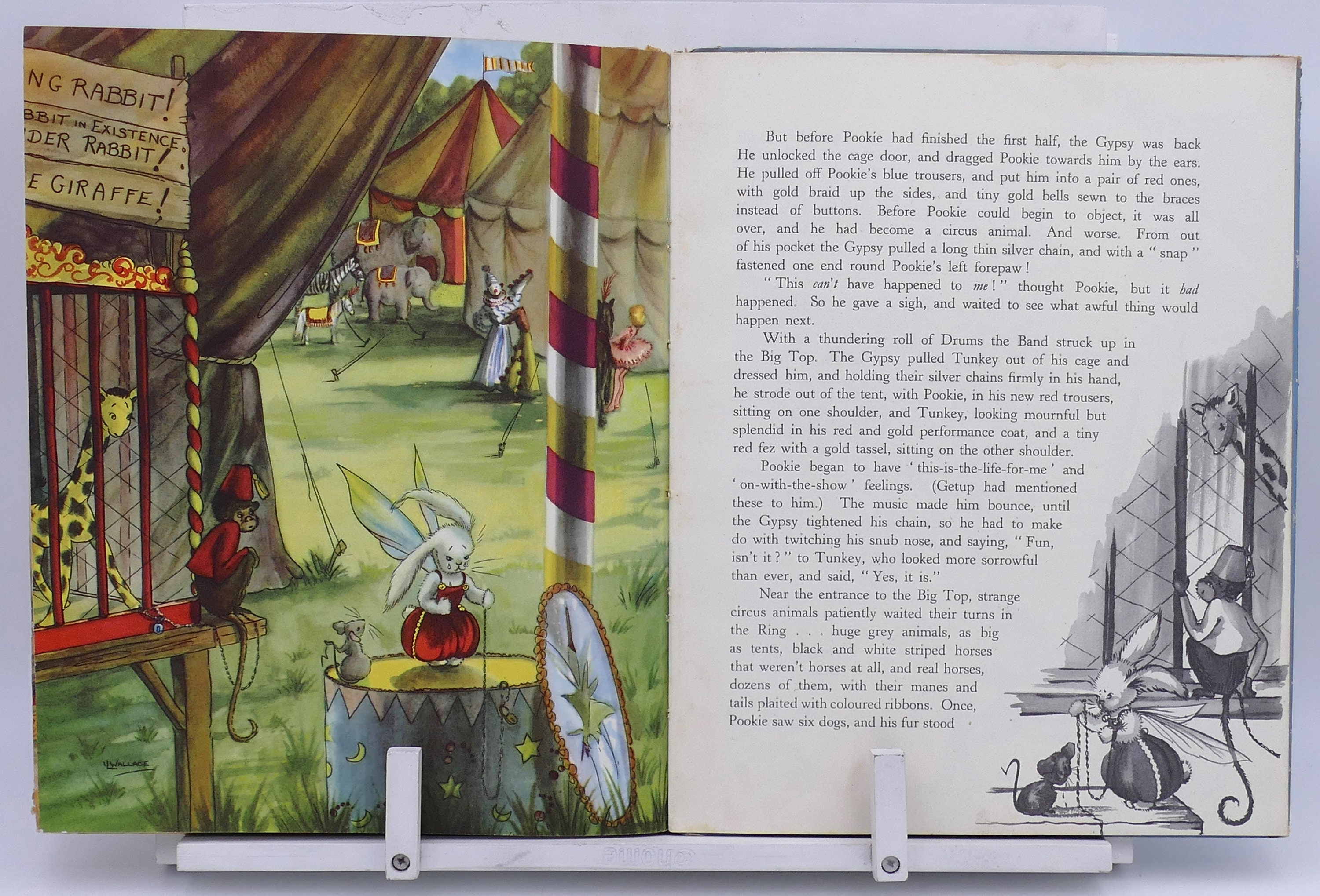 Vintage Pookie and the Gypsies Children's Story Book Ivy Wallace 1957 ...