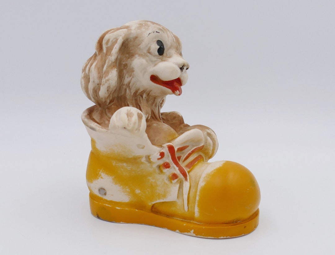 1960's Vintage Puppy in Shoe Rubber Squeaky Toy - Etsy