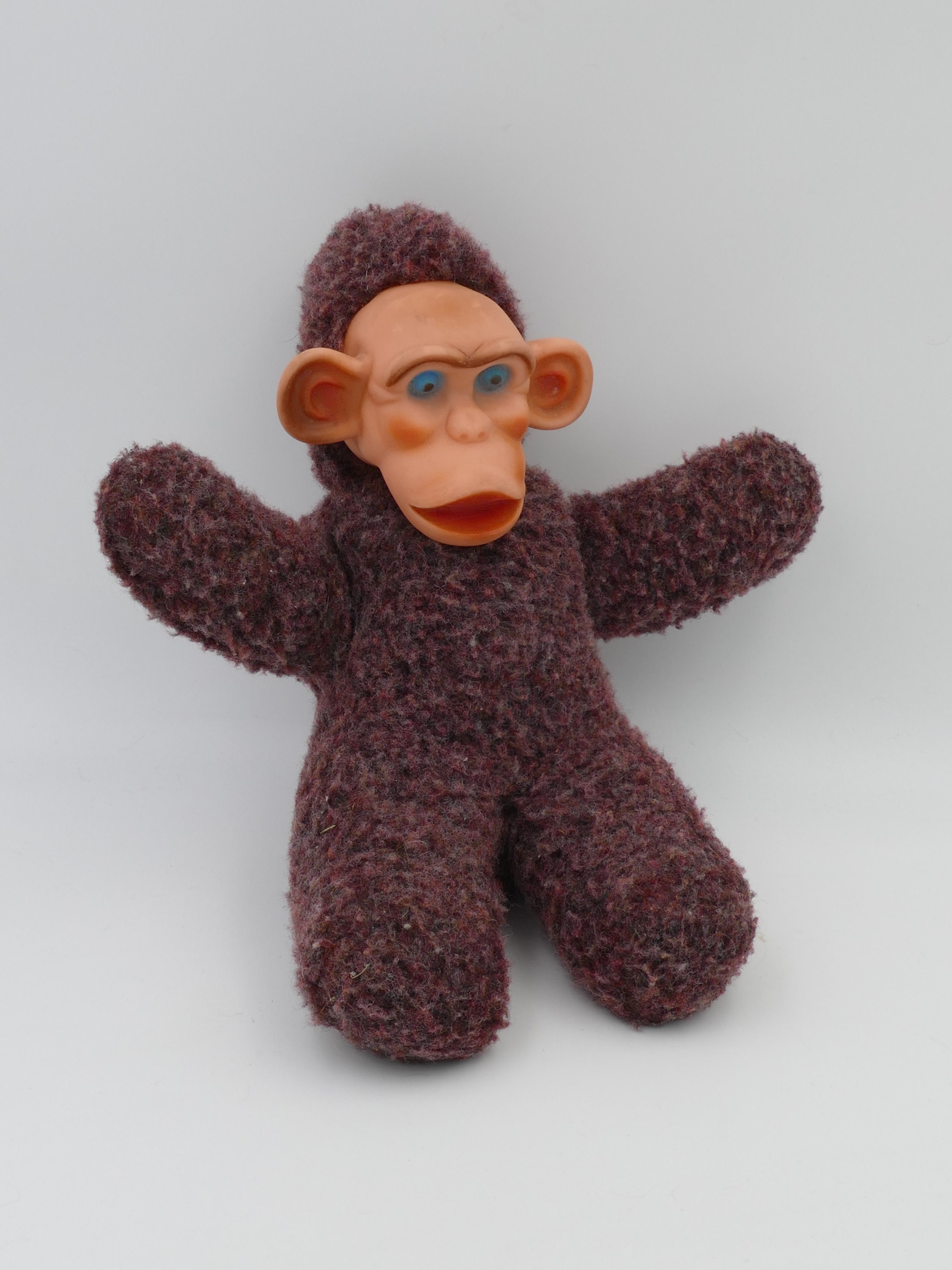 Rubber Face Monkey Ape Chimp Soft Toy Vintage - Etsy