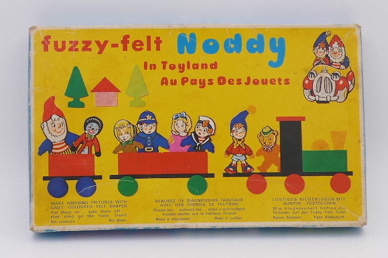 Vintage 1950's Noddy in Toyland Fuzzy Felt Original Box - Etsy