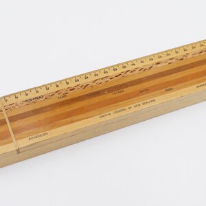 1970's Vintage Wooden Sliding Lid Pencil Case New Zealand Timbers - Etsy