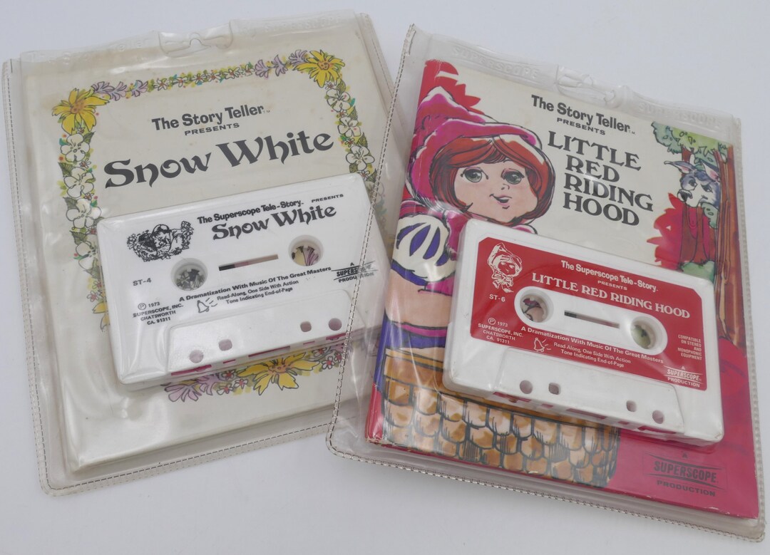 Pair of 1973 Story Teller Supescope Tele-story Children's Audio Story ...