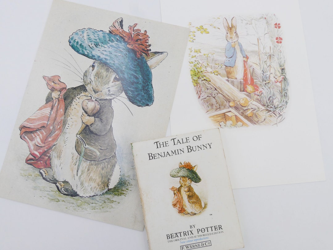 Vintage Beatrix Potter Miniature Book Postcards Collectibles - Etsy