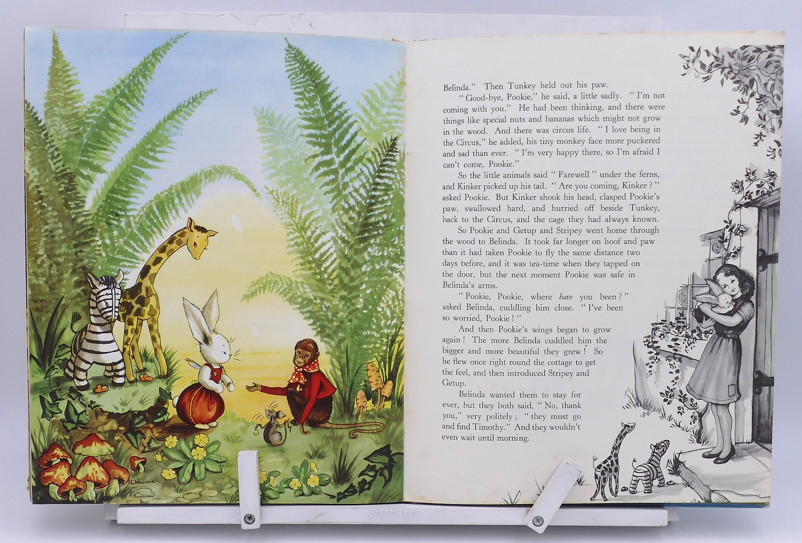 Vintage Pookie and the Gypsies Children's Story Book Ivy Wallace 1957 ...