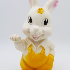1960's Vintage Large Size Bunny Rabbit Rubber Squeaky Toy - Etsy