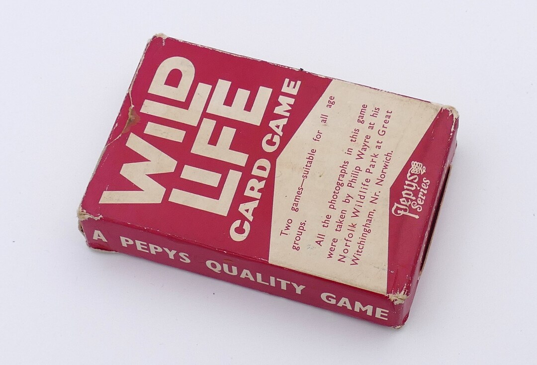 1940's Wild Life Card Game Pepys Series Complete - Etsy