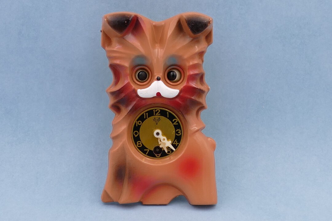 Vintage 1960's Mi-ken Wind-up Moving Eyes Pendulum Puppy Clock - Etsy