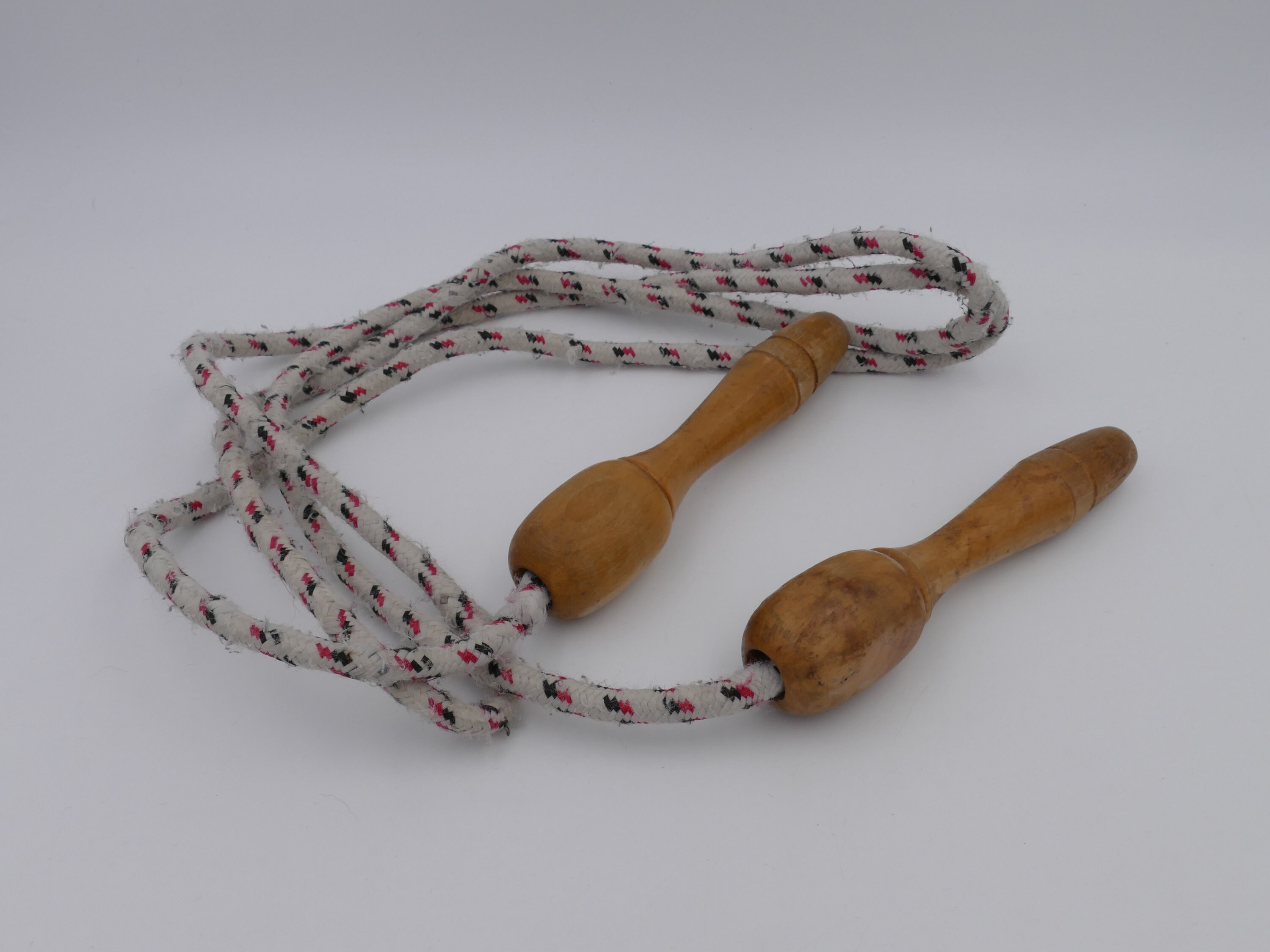 Mid-century French Wooden Handle Braided Skipping Rope - Etsy