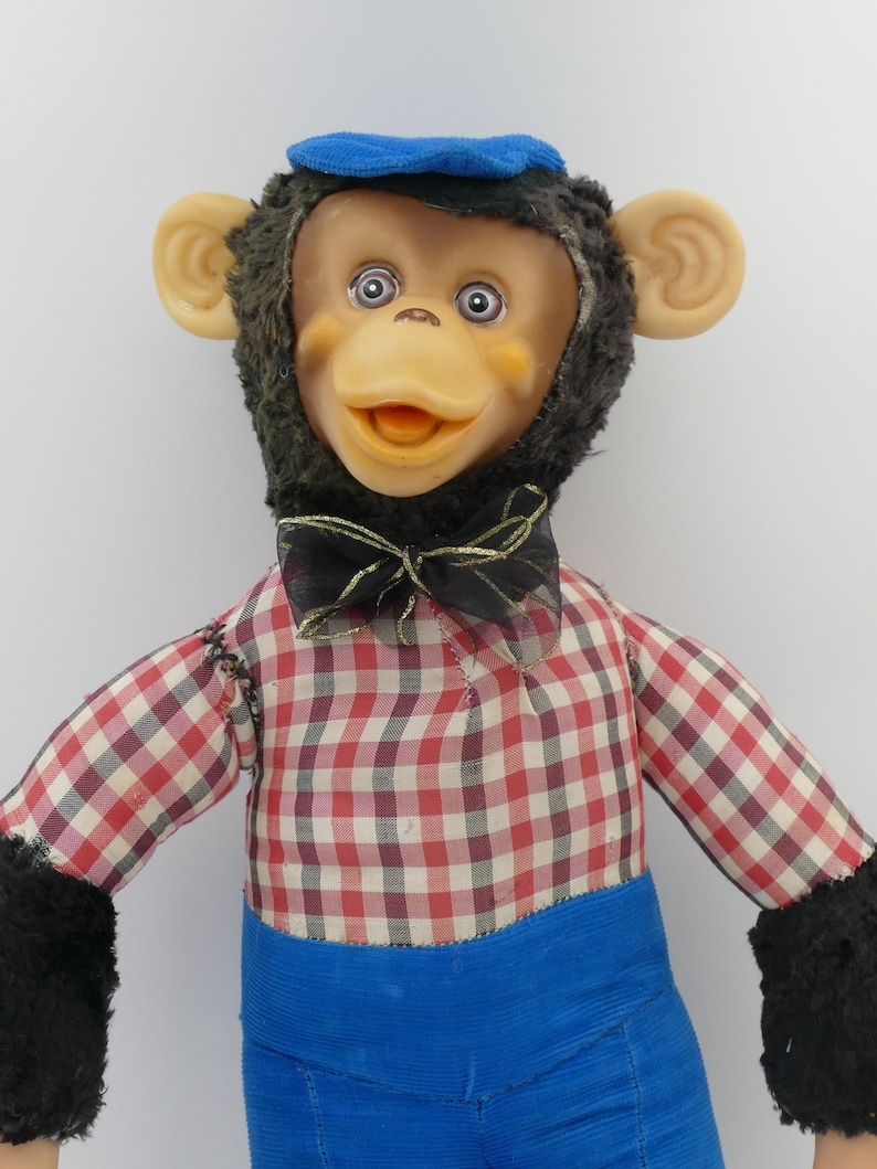 Rushton Zippy Type Rubber Face Monkey Chimp Soft Toy - Etsy