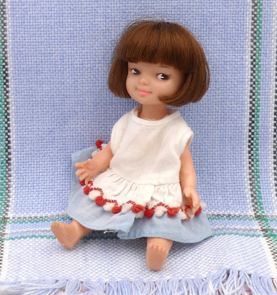 Vintage 1960's Perfekta Doll Cute Small Fully Jointed Vinyl Doll Hong ...