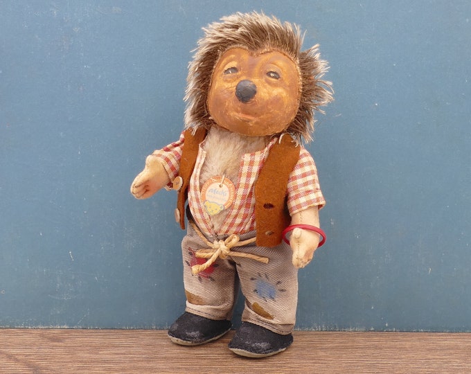 Vintage 1950's Original Steiff Hedgehog Doll Figurines Mecki Steiff ...