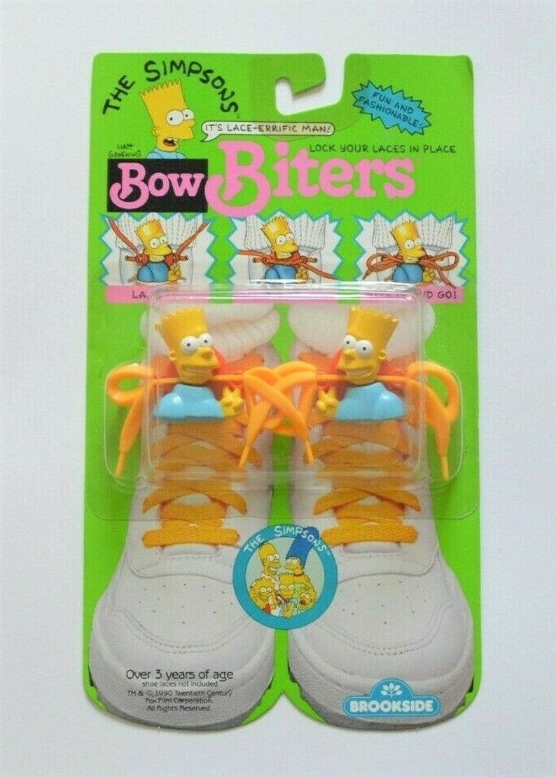 1980's Trio of the Simpsons Bart Simpson Bow Biters | Etsy